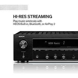 Denon DRA-800H 2-Channel Stereo Network Receiver for Home Theater | Hi-Fi Amplification | Connects to All Audio Sources | Latest HDCP 2.3 Processing with ARC Support | Compatible with Amazon Alexa