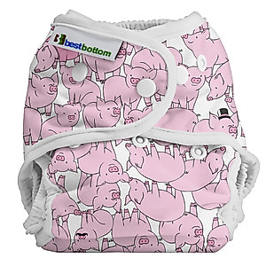 Best Bottom This Little Piggy Cloth Diaper Shell-Snap | Reusable Diapers Shell Made of Durable Waterproof Materials | Eco-Friendly Washable Diapers Saves You Money from Disposable Diapers | PUL Fabric