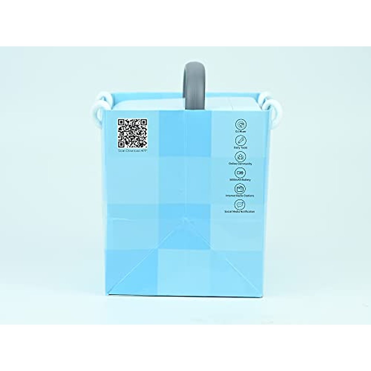 Divoom Ditoo Retro Pixel Art Game Bluetooth Speaker with 16X16 LED App Controlled Front Screen (Blue) …