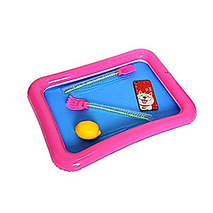 Topwon Inflatable Sand for Kids/Sand Tray/Sand Molds/Inflatable Sand/Portable Sand Tray /Sand Tray Lid (23.6×17.7Inch, Random Color)