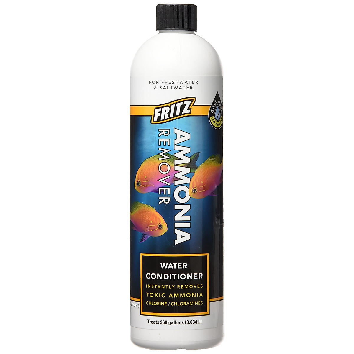 Fritz Aquatics 80233 Fritz ACCR Water Conditioner and Ammonia Remover for Fresh and Salt Water Aquariums, 16-Ounce