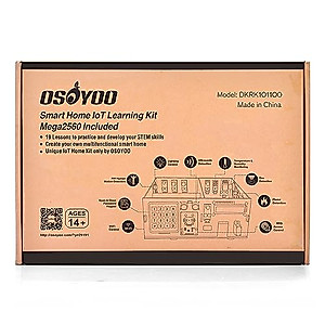 OSOYOO Smart Home IoT Learning Kit for Arduino, Wooden House Model, DIY IoT Programming, Internet of Things kit