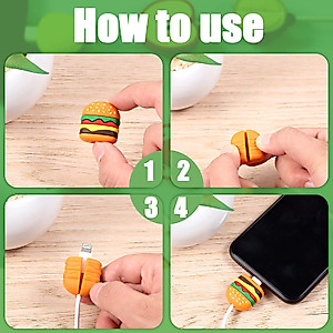 21 Pieces Cute Animal Cable Protector Charging Cable Protectors for USB Cable Fish Fruit Charging Cable Saver for Cellphone and Tablet Data Lines