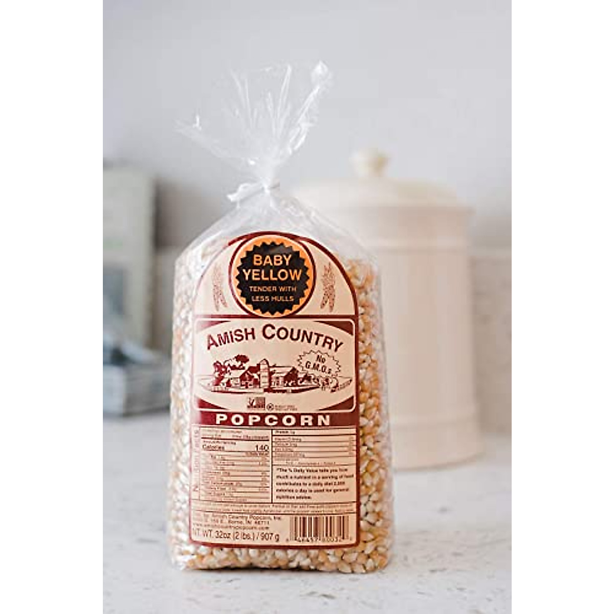 Amish Country Popcorn | 2 lb Bag | Baby Yellow Popcorn Kernels | Old Fashioned, Non-GMO and Gluten Free (Baby Yellow - 2 lb Bag)