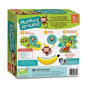 Peaceable Kingdom Monkey Around First Game for Toddlers Interactive play with Parent Ages 2+