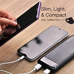 Energizer New Power Bank with LCD Indicator｜ 10000mAh Capacity Lithium Polymer｜ 2.1A High-Speed Charging｜ Dual Outputs｜Compatible with iPhone, Samsung, Tablet, and More.｜UE10058