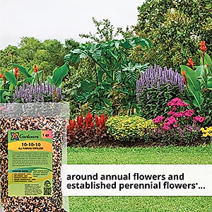 All-Purpose Planting and Growing Food 10-10-10 Fertilizer by Gardenera - Boost Your Garden's Growth - 2 Quart