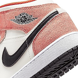 Nike Air Jordan 1 Mid Grade School Team Orange/Black-Sail-White DV1336-800 6.5Y
