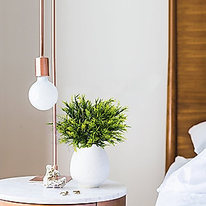 THE BLOOM TIMES Artificial Greenery Stems Pack of 6, Fake Foliage Plants Faux Flowers for Home, Wedding, Garden, Farmhouse, Garden, Patio, Indoor and Outdoor Decor in Bulk Wholesale