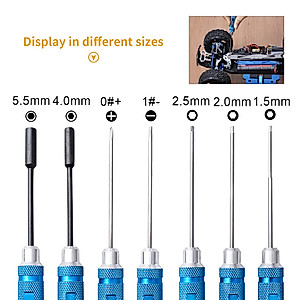 RC Tool Kit & Screw Kit Hardware Set (Flat, Phillips, Hex), Pliers, Wrench, Repair Tools for Quadcopter Drone Airplane Accessories Compatible with Traxxas Arrma Axial Redcat Losi Models