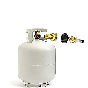 Joywayus Propane Tank Adapters Converts LP Tank POL Service Valve to QCC1 Brass Solid Universal Fit (Type 1)