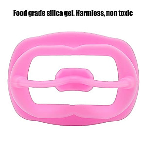 2pcs Mouth Opener, Silicone Silicone Cheek Retractor, Reusable Portable Dental Oral Cheek Flexible Retracto for Oral Mouth Opener Dental Challenge Game[pink]