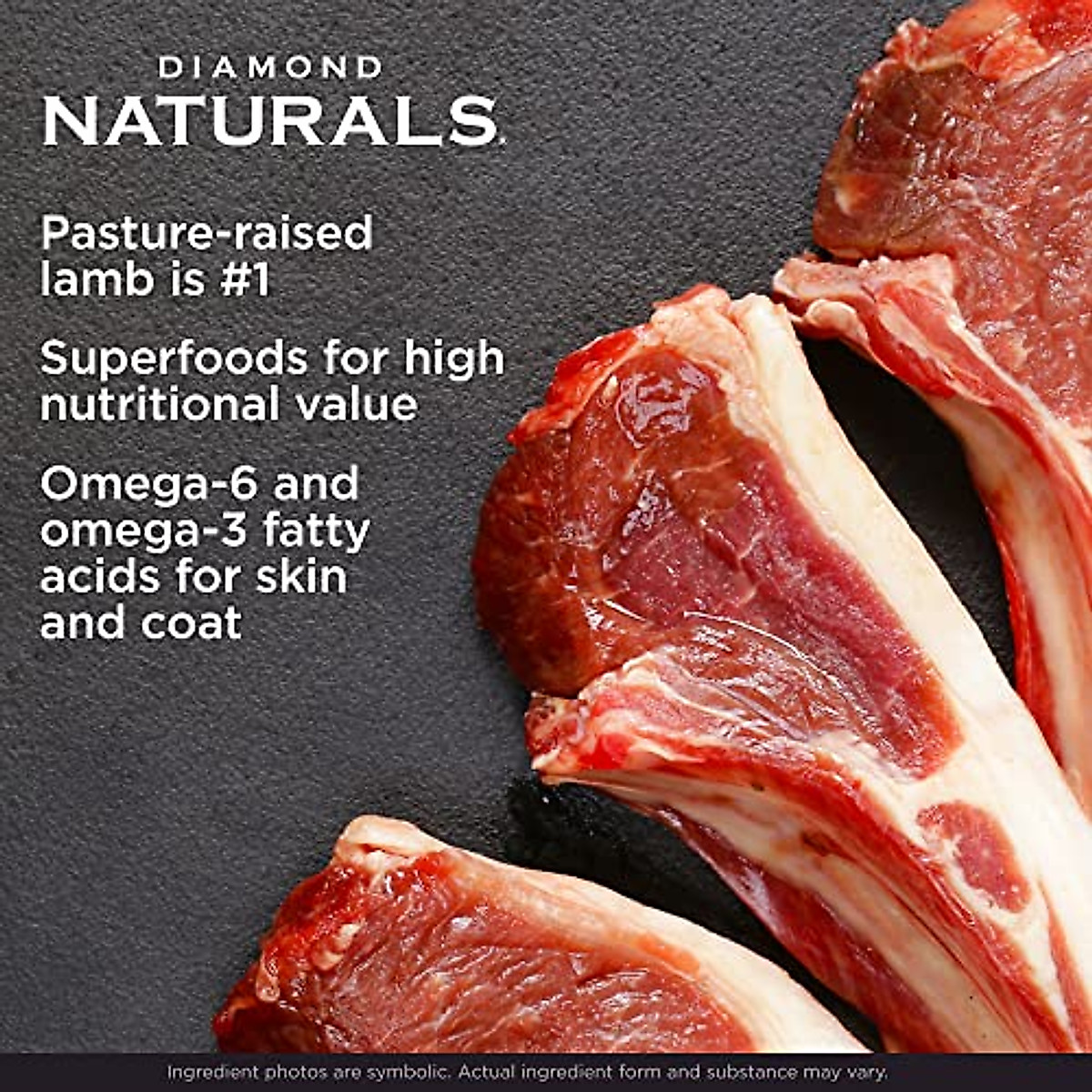 Diamond Naturals Dry Food for Puppy, Large Breed Lamb and Rice Formula, 40 Pound Bag