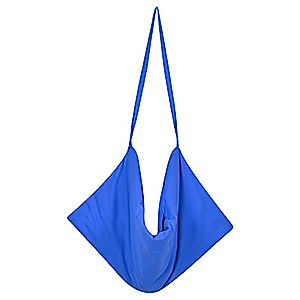 Microfiber Blue Beach Chair Towel with Side Pockets, Chaise Lounge Chair Towel Cover for Sun Lounger Pool Sunbathing Garden Beach Hotel, Oversized, Tie-Dye Blue, 85" L x 30" W