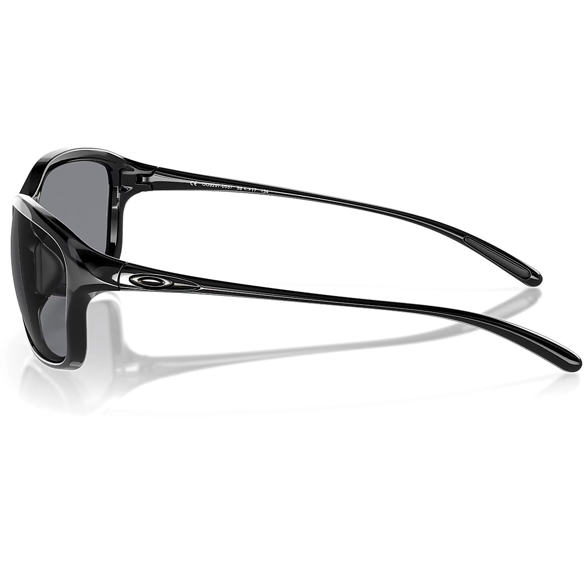 Oakley Woman Sunglasses Polished Black Frame, Grey Lenses, 59MM