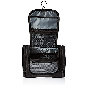 Amazon Basics Hanging, Travel Toiletry Bag Organizer, Shower Dopp Kit, Black