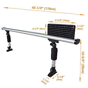 Newcod Kayak Motor Mount, Fishing Kayak Trolling Motor Mount Rack Aluminum Outboard Mounting Bracket Holder Kit