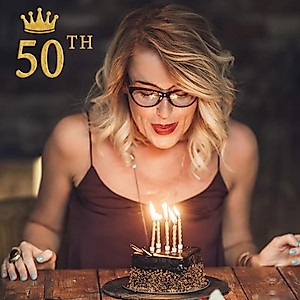 Infinity Collection 50th Birthday Charm Bracelet - Fabulous and Fifty Gift for Her, Unique Birthday Bracelet