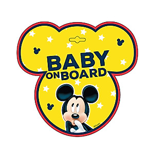 Disney 9612 Baby On Board Mickey Mouse Safety Sign