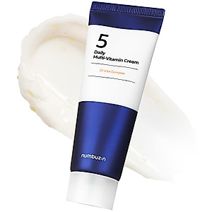 numbuzin No.5 Daily Multi-Vitamin Cream | Healthy Glow, Skin Strengthening, Improves Elasticity | Vitamin C, Niacinamide, Alpha Bisabolol, Panthenol | Suitable for All Skin Types | 2.02 fl. oz.