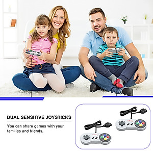 JoFong Retro Classic Controller, Suitable for AV 620, HD 621 HD 821 Classic Game Consoles Plug-and-Play Wired Video Gamepad-9 Pin Plug 2 Packs