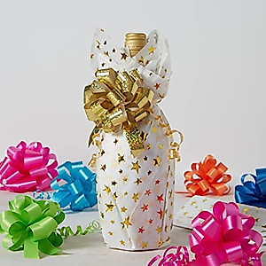 Berwick The Perfect Bow Pull Ribbon, 5.5" Finished Size with 20 Loops, White, 50 Piece