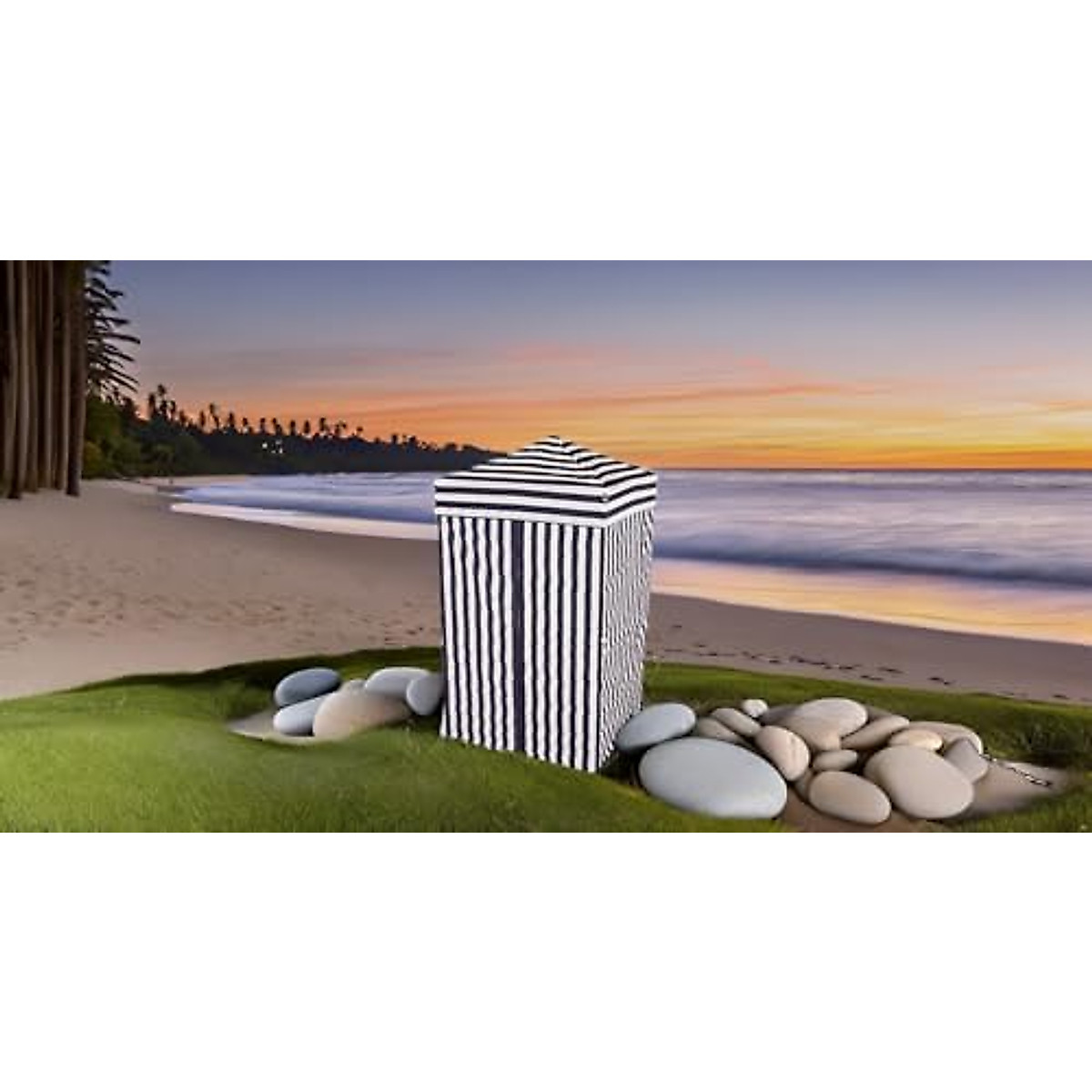 Impact 4'x4' Pop up Changing Dressing Room, Black and White