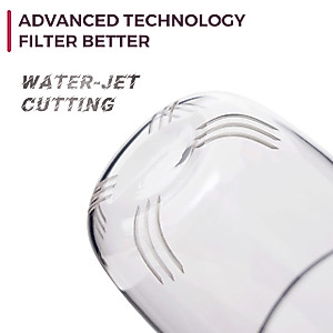 Dorsaer Glass Tea Mugs - 16.9oz Glass Tea Cup with Infuser and Lid for Tea Steeping at Home and Office. Larger Glass Tea Cups, Clear Glass Tea mugs with infuser and lid