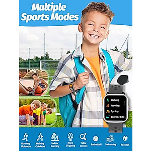 Butele Kids Smart Watch Girls Boys, Smart Watch for Kids Smart Watch Gifts for 4-16 Years Old with Sleep Mode 19 Sports Mode Pedometer Birthday Gift for Boys Girls