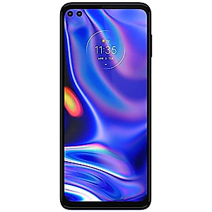 Motorola One 5G Android Unlocked 4GB RAM 128GB 48MP Camera Quad Rear Camera Blue XT2075-2 (Renewed)