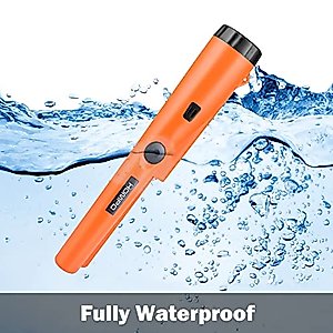 Metal Detector Pinpointer - Full Waterproof Handheld Pin Pointer Wand, High Accuracy Professional Handheld Search Treasure Pinpointing Finder Probe