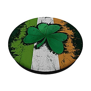 Distressed Irish Flag Shamrock Lucky Clover St Patricks PopSockets PopGrip: Swappable Grip for Phones & Tablets