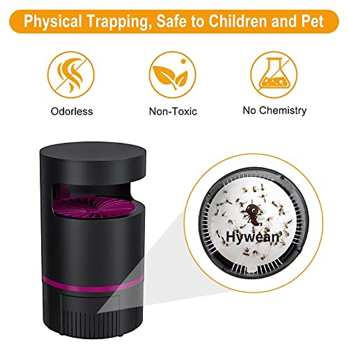 24 Pack Fly Trap Refill Glue Boards Fits for 4.3" Mosquito Traps Glue Boards for Insects Use