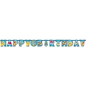 Multicolor Pokemon Jumbo Add An Age Letter Banner - 10.5' x 10" (Pack Of 1) - Perfect For Themed Celebrations