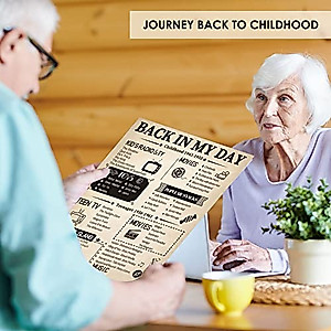 HOMANGA 80th Birthday Decorations for Men and Women, 3 Pieces Vintage 80th Birthday Anniversary Posters, Back in 1943 Party Decoration Supplies, 80th Gifts for Men and Women 8x10 Inch