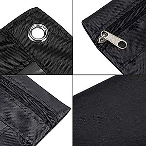 WODISON 3-Ring Pen Pencil Pouch with Clear Window Stationery Bag Binder Case Classroom Organizers 6-Pack