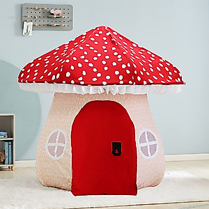 Asweets Mushroom Tent Kids Playhouse Tent – Boys and Girls Play Fort with Exquisite Design for Imaginative Indoor/Outdoor Play Tent