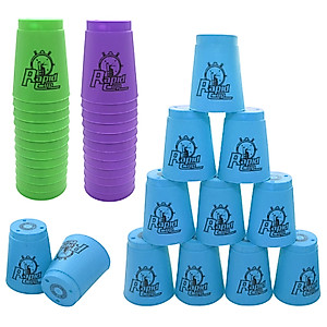 Erlsig 36 Pack Sports Stacking Cups, Quick Stacking Cups Game Speed Training Game for Travel Party Challenge Competition