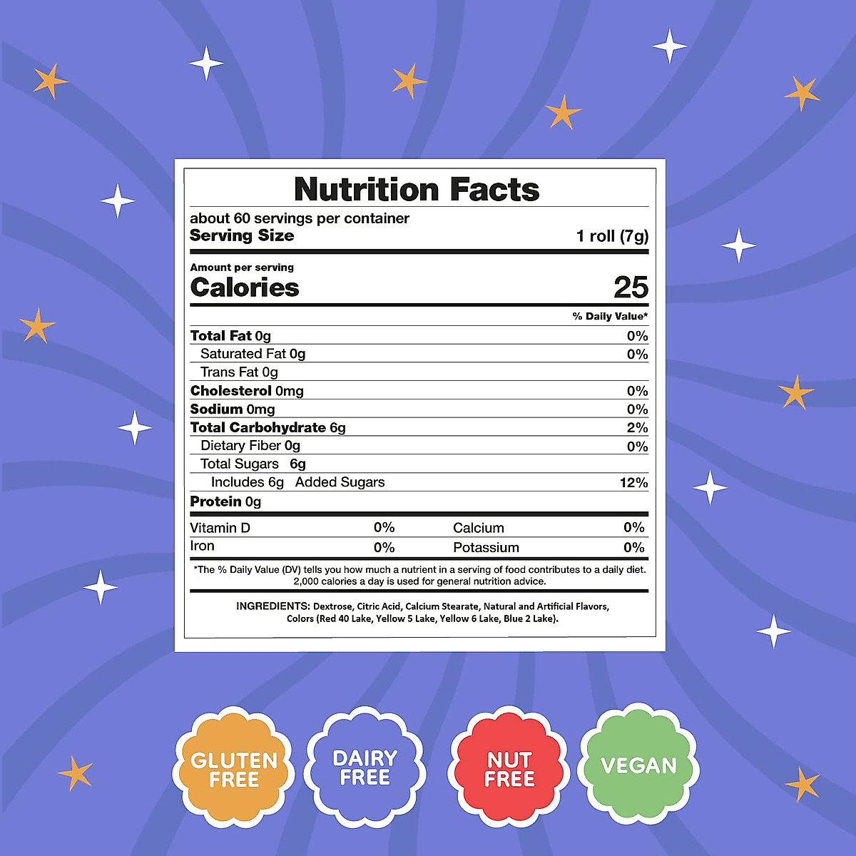 LaetaFood Smarties Candy Rolls Original Flavors (1 Pound Bag)