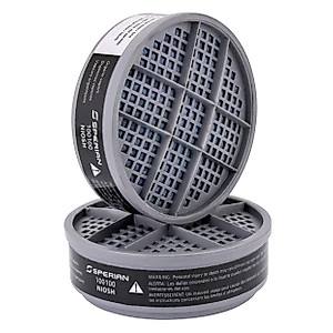 SAS Safety 300-1001 Organic Vapors Cartridge, Replacement for Respirator Mask Protective Organic Gases and Vapors , Box of 6