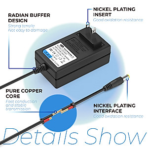 Antoble 6.6ft Cord 5V 3A AC Adapter Wall Charger for Pioneer Pro DDJ-SX2 DDJSX2 DJ Controller Power Supply