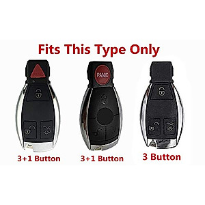 Rpkey Silicone Keyless Entry Remote Control Key Fob Cover Case protector Replacement Fit For Mercedes Benz W203 W210 W211 AMG W204 C E R CL GL S SL BGA CLS CLK CLA SLK Case Classe IYZ3312 MB-KEYPROG2