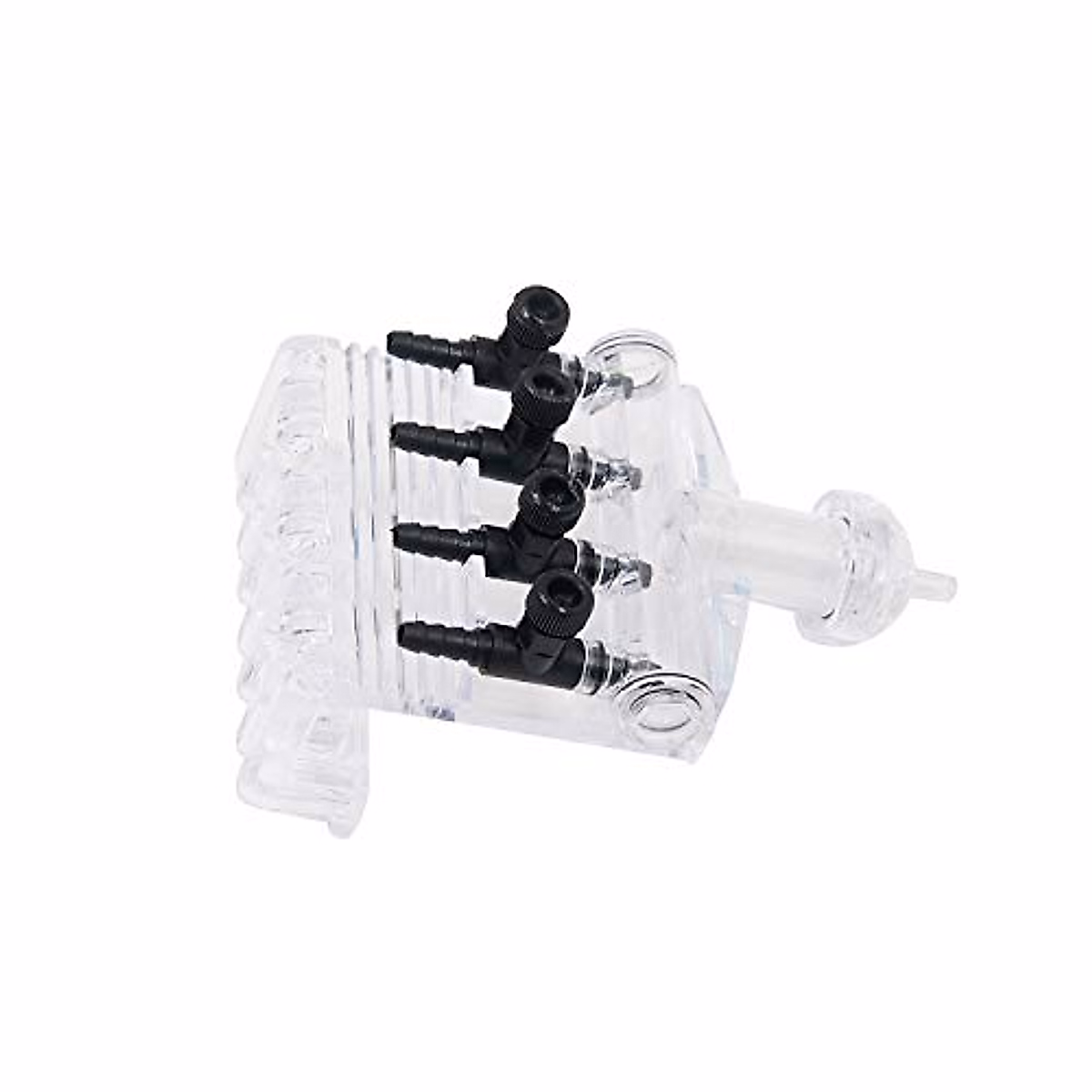 MY MIRONEY 4-Way Clear Acrylic Aquarium Air Check Flow Control Swtich Gang Valve for Fish Tank