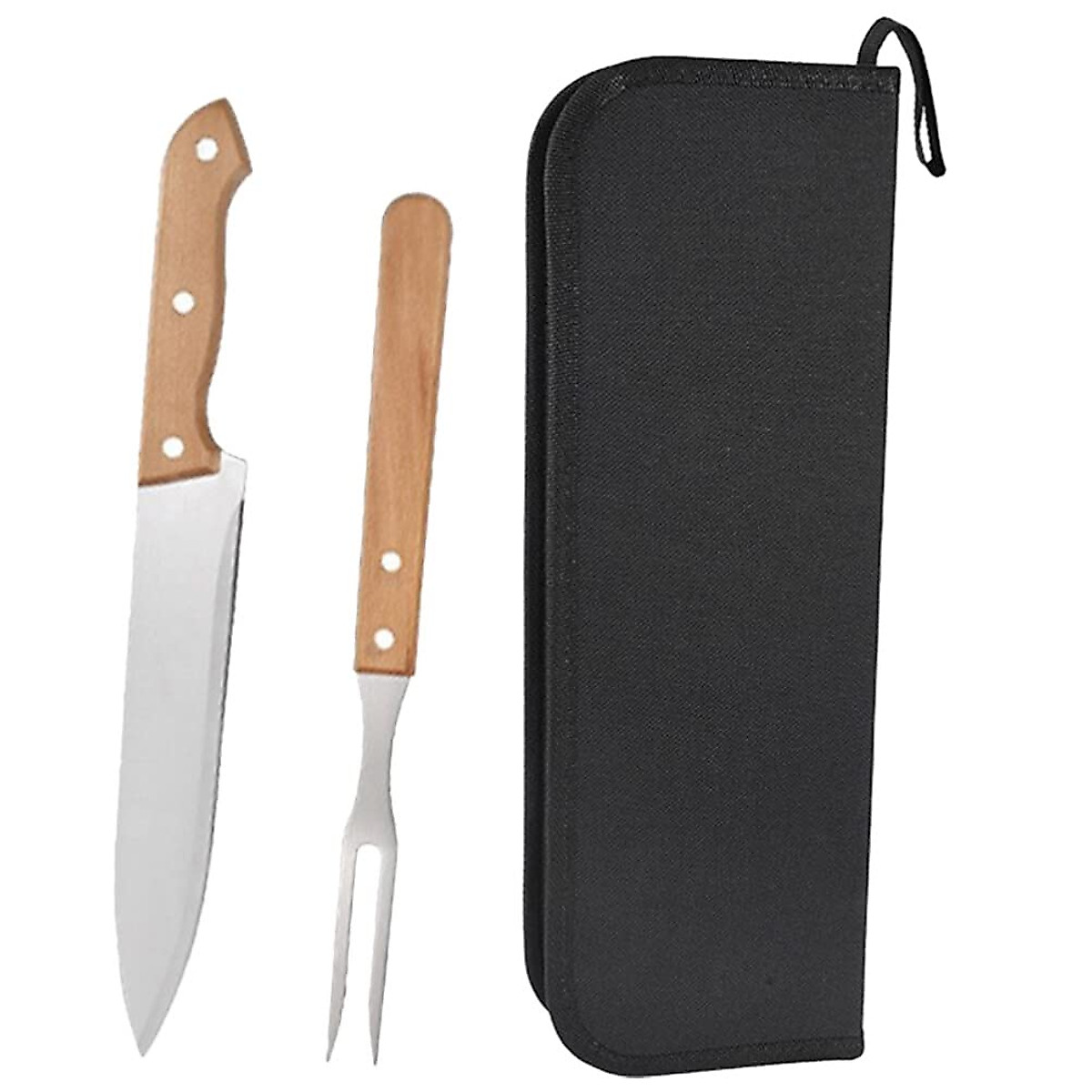 GANAZONO 1 Set Barbecue and Fork Tools BBQ Tools for Outdoor Grill Cooking Cutter Kitchen Essentials Cutter for BBQ Barbecue Grill Cutter Food Barbecue Stainless Steel Barbecue