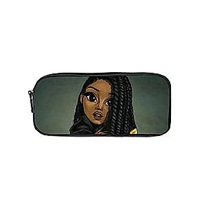 FDASLJ African Girl Backpack - 3 In 1 Book bag Daypack with Shoulder Bag Pencil Case