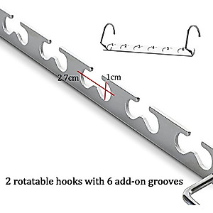 8 Pcs Space Saving Hangers Magic Hangers Metal Heavy Duty Hooks Closet Clothing Hanger Organizer, 10 inch