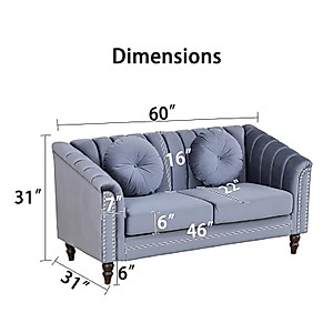 YIPDFERNOR Purple Lint 3-Piece Living Room Sofa Set, Contemporary Sofa Couch Set, for Living Room Furniture Sets、Offices、Apartments（Loveseat）
