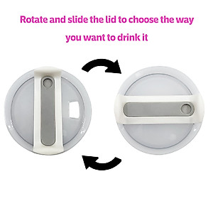 40 OZ Tumbler Lids for Stanley Cup, 2 Pack Replacement Lids Fit for Stanley Adventure Quencher,Replacement Spill Proof Splash Resistant Tumbler Lids, Reusable Tumbler Cover for Stanley (gray-white)