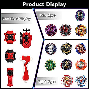 Elfnico Bey Battle Gyro Burst Battle Evolution Metal Fusion Attack Set with 4D Launcher Grip Battle Set