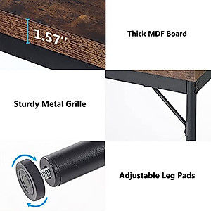 Tribesigns 70.9 Inch Extra Long Console Table, Narrow Long Sofa Table Behind Couch, Rustic Entryway Hallway Table Industrial Height Bar Table for Living Room